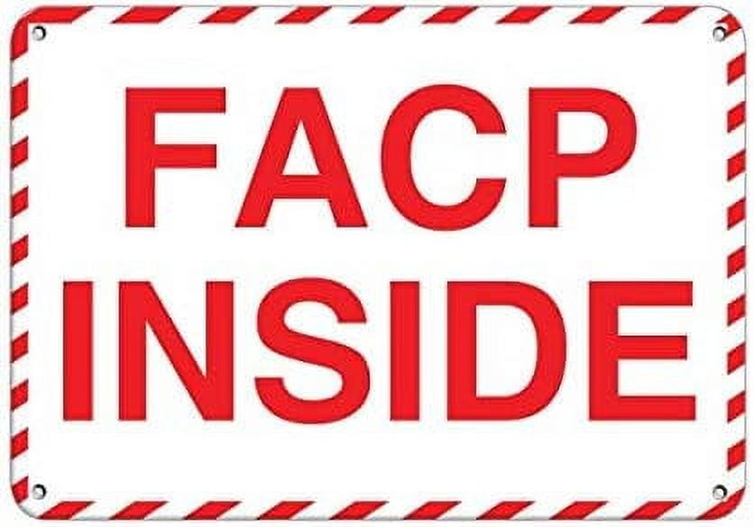 Notice Tin Sign FACP Inside Funny Aluminum Sign Decoration Home Road Street Garage Alley Station ...