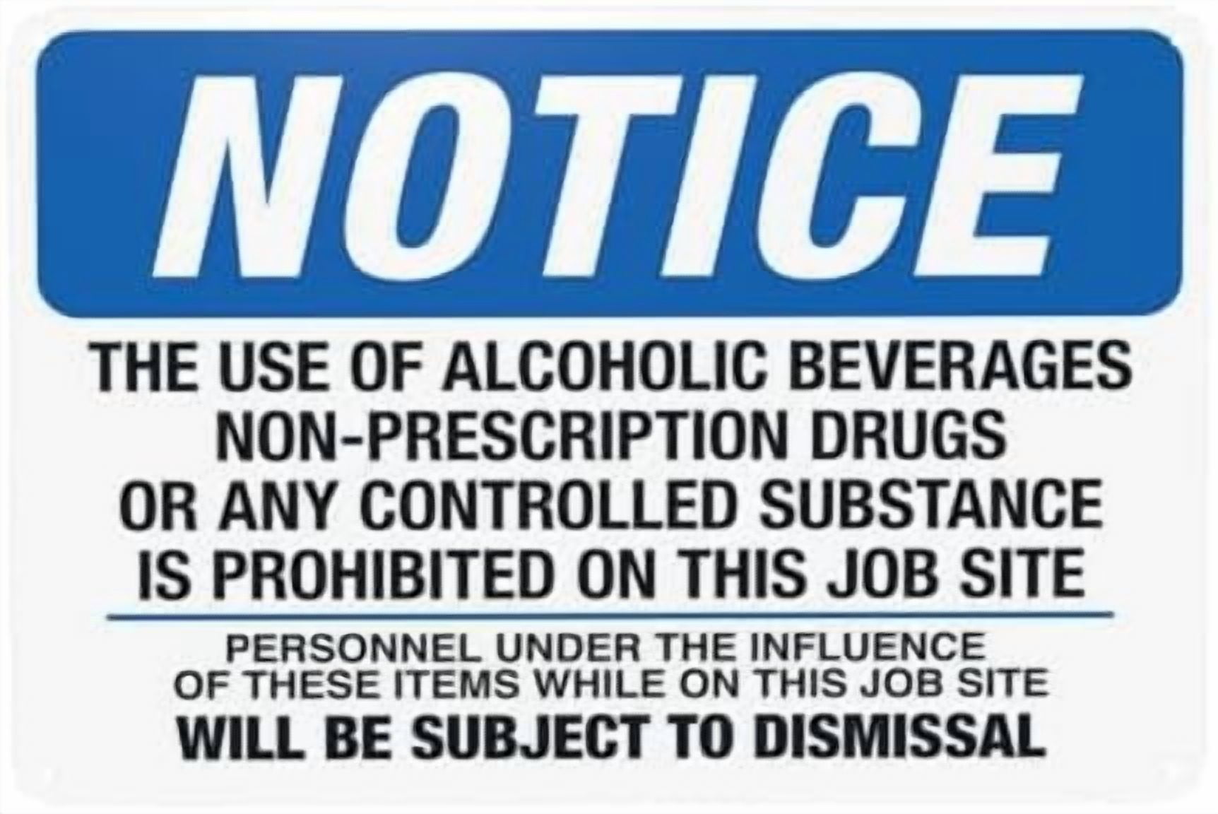 Notice The Use Of Alcoholic Beverages NonPrescription Drugs Warning ...