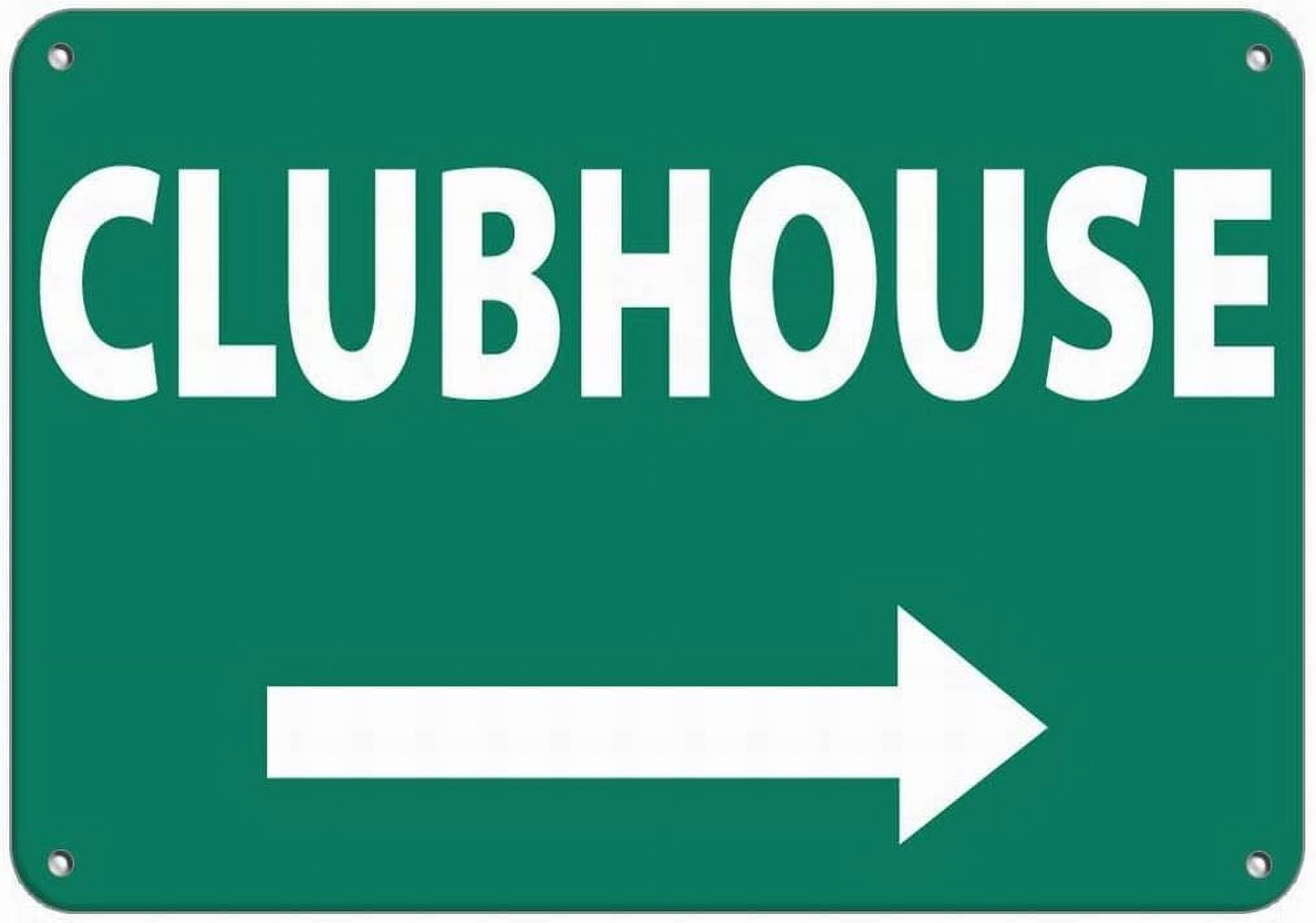 Notice Warning Sign Decor 8x12 Tin Metal Signs Right Clubhouse Golf ...