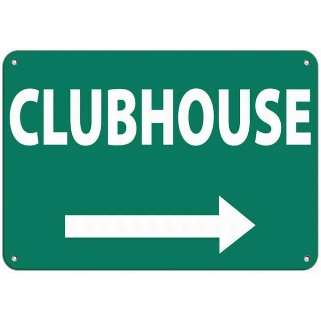 Notice Warning Sign Decor 8x12 Tin Metal Signs Right Clubhouse Golf ...