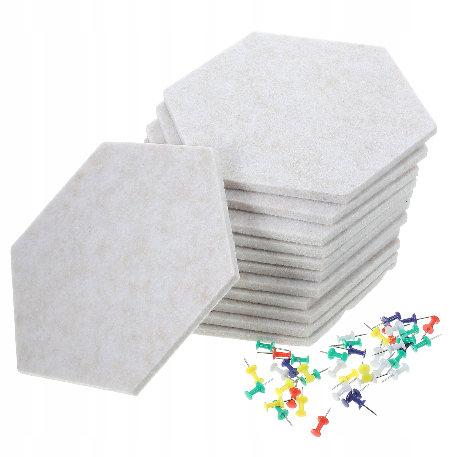 Notice board Hexagonal cork board Self-adhesive,White - Walmart.com
