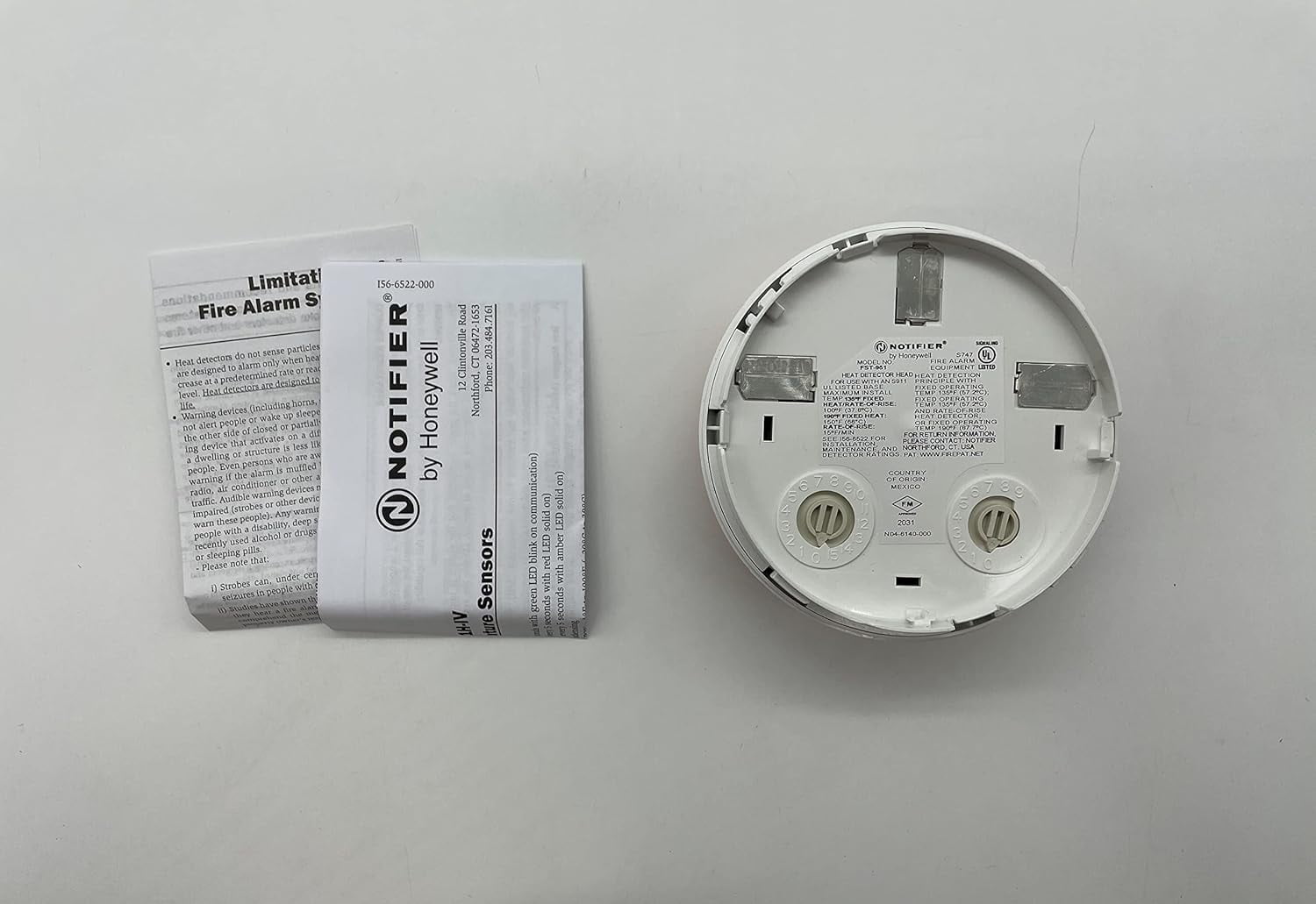 Notifier FST-951 - Fixed Temperature Thermal Sensor - White - Walmart.com
