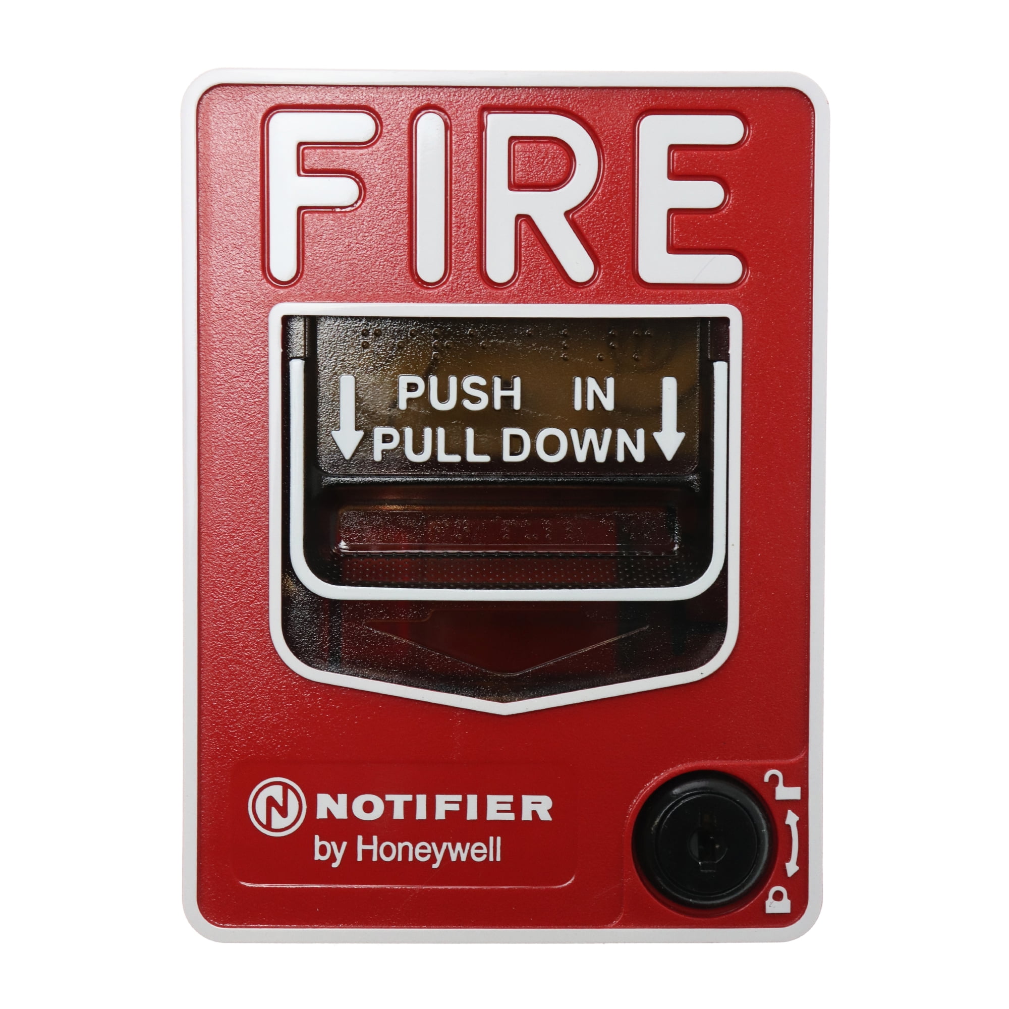 Notifier NBG-12LX Fire Alarm Addressable Pull Station Key Lock ...