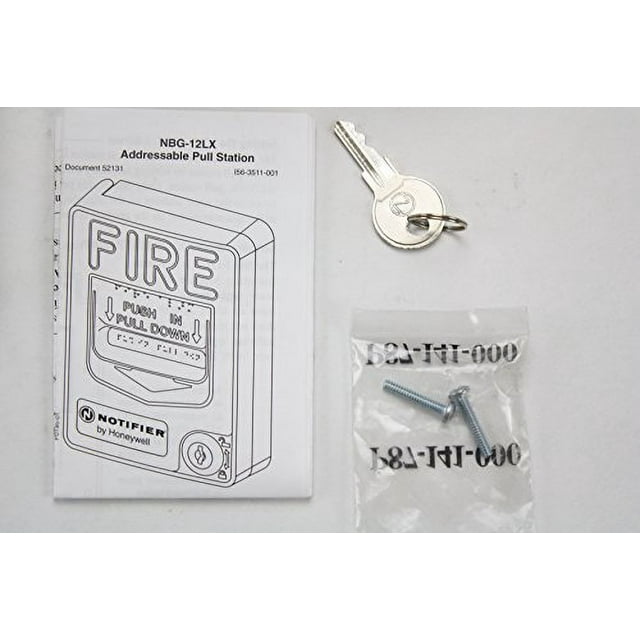 Notifier Nbg-12Lx Fire Alarm Addressable Pull Station Key Lock - Walmart.com