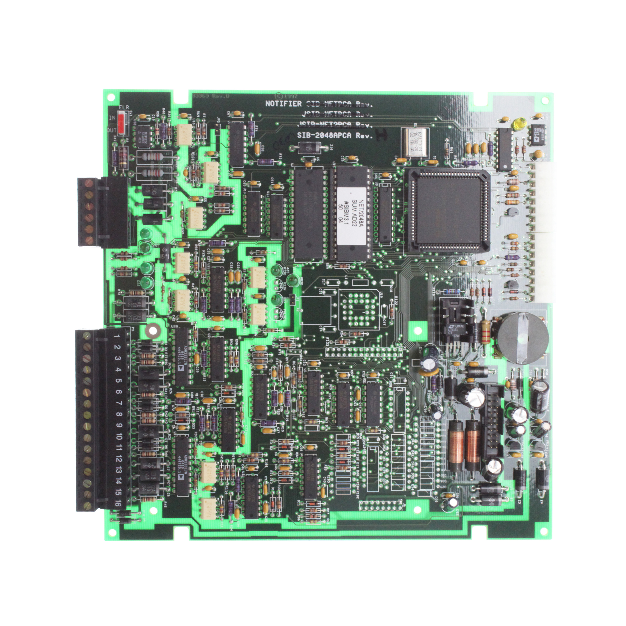 Notifier SIB-2048A Signal System Control Unit Serial Interface Board ...