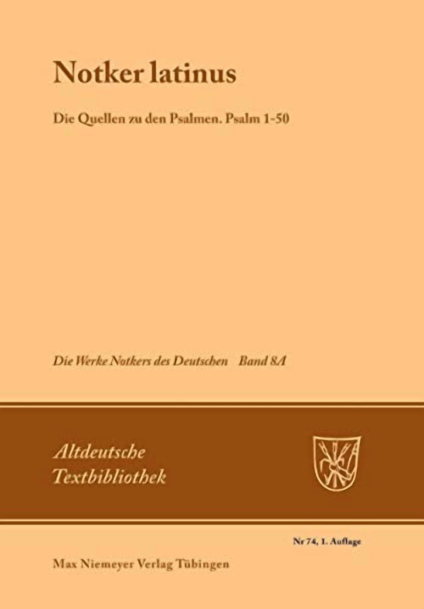 Notker Latinus. die Quellen Zu Den Psalmen - Walmart.com