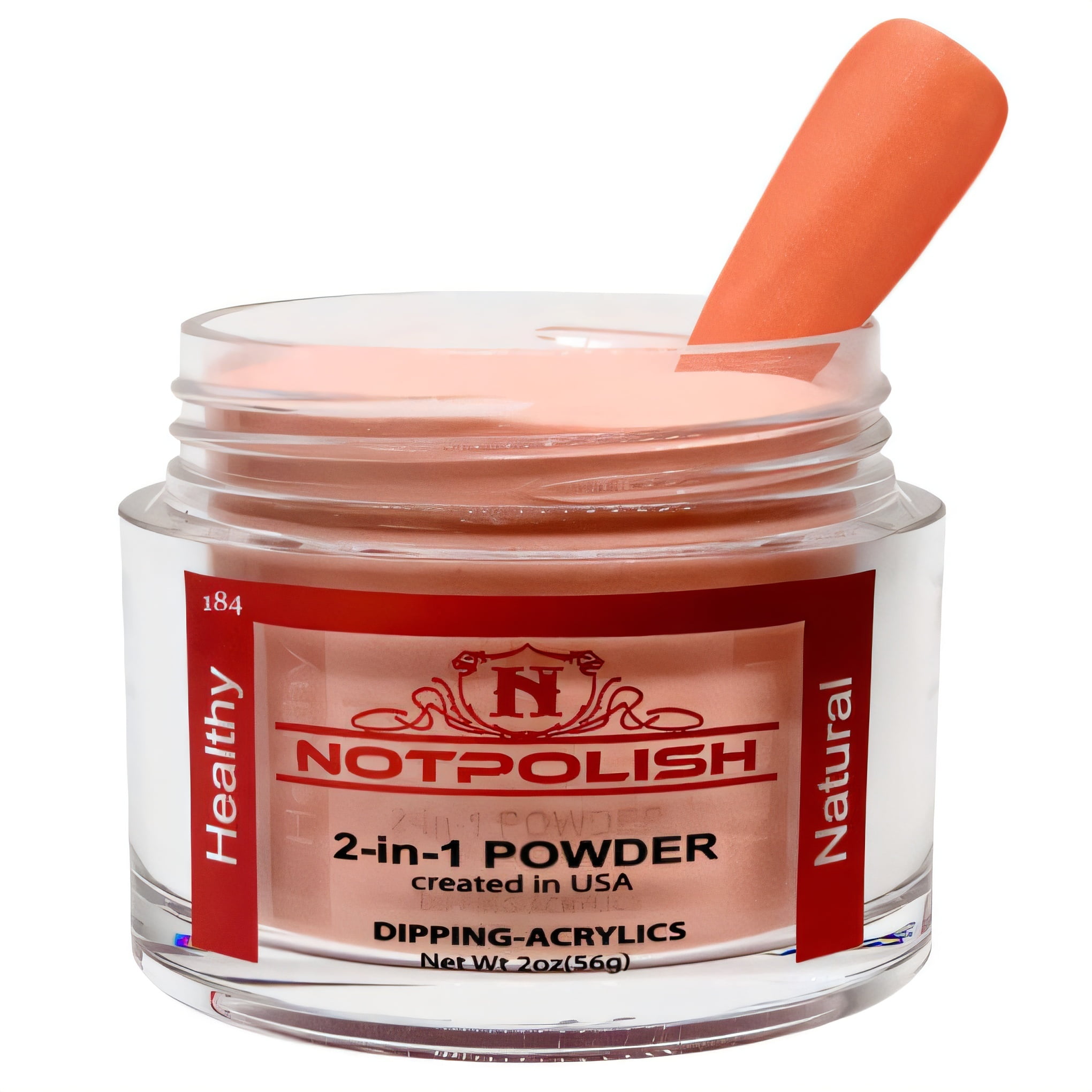 Notpolish - Og 184 Candied Peach - Aio Powder - 2 Oz - Walmart.com
