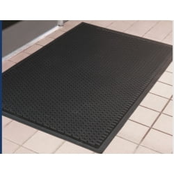 Notrax Rubber Entrance Mat,Black,4ft. x 6ft. 340S0046BL - Walmart.com