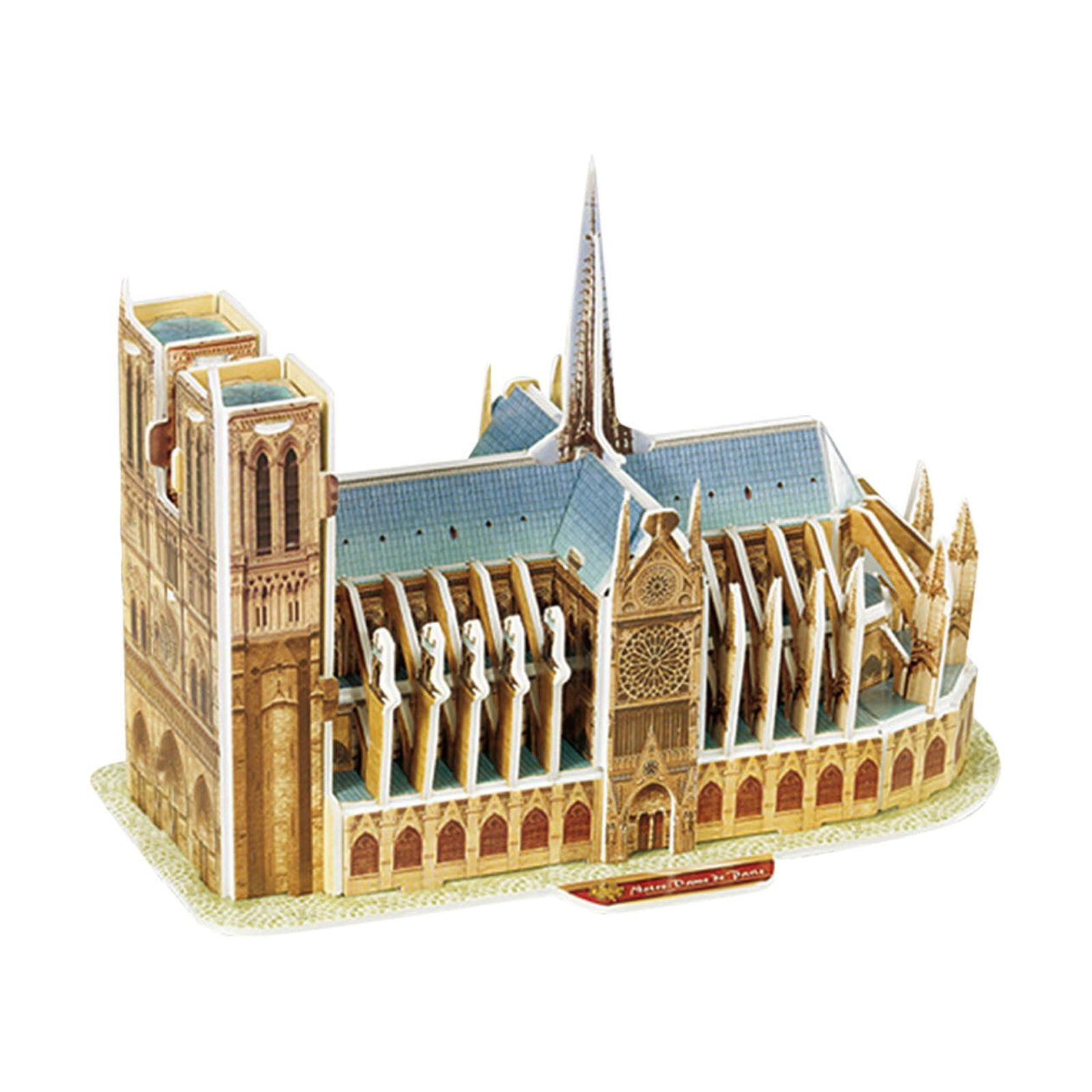 Notre Dame 3D Mini World Architecture Model Puzzle Diy Educational ...