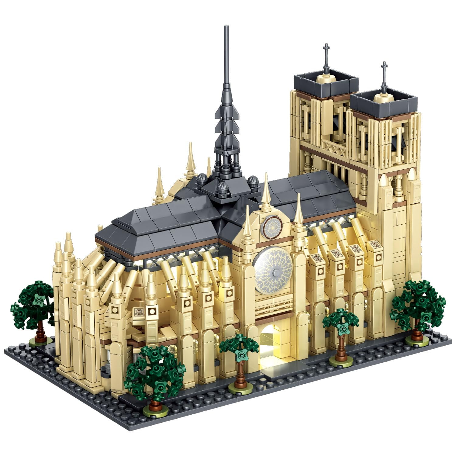 Notre Dame Cathedral France Building Set (1757 Pieces), Architecture ...