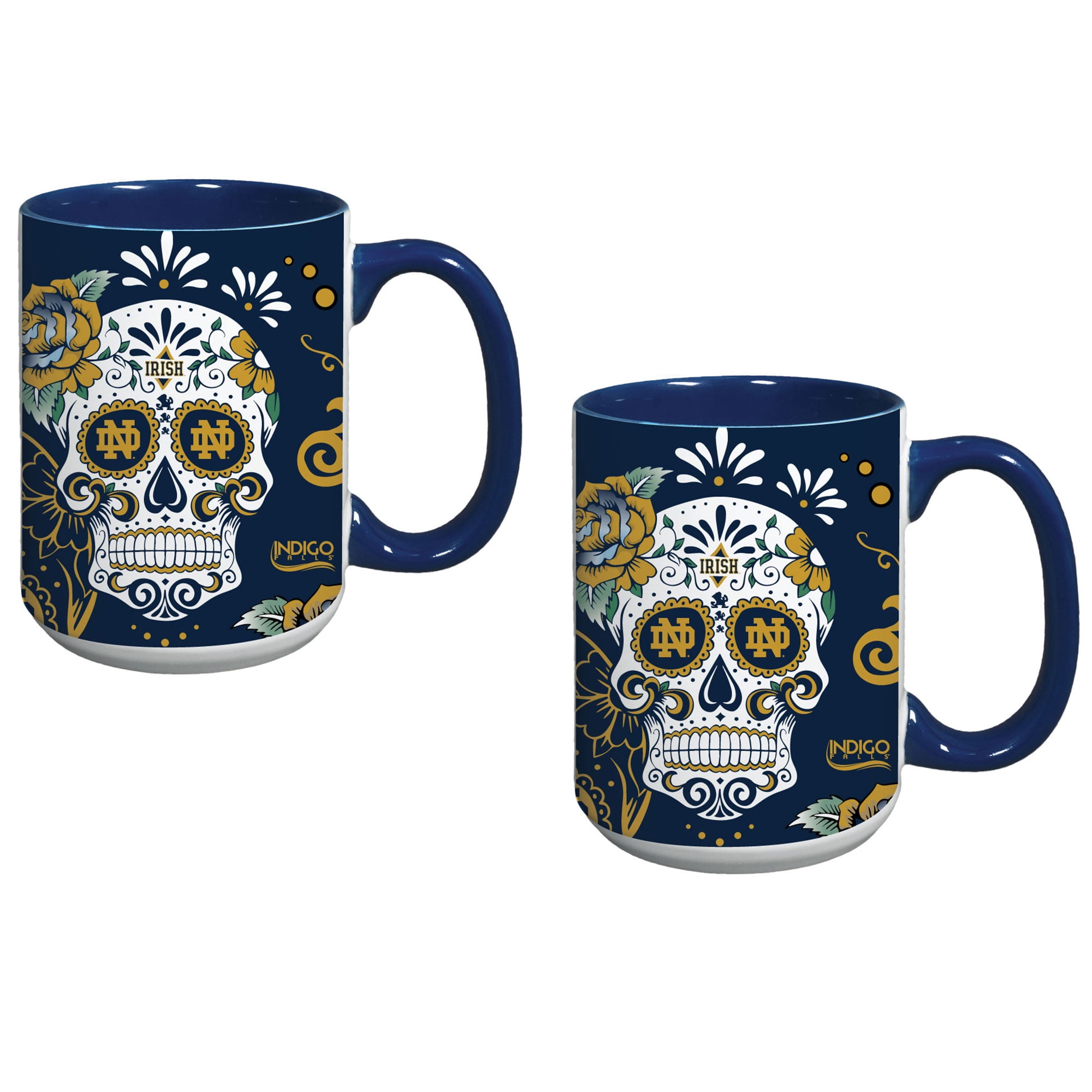Notre Dame Fighting Irish Two-Pack Dia De Los Muertos Mug Set - Walmart.com
