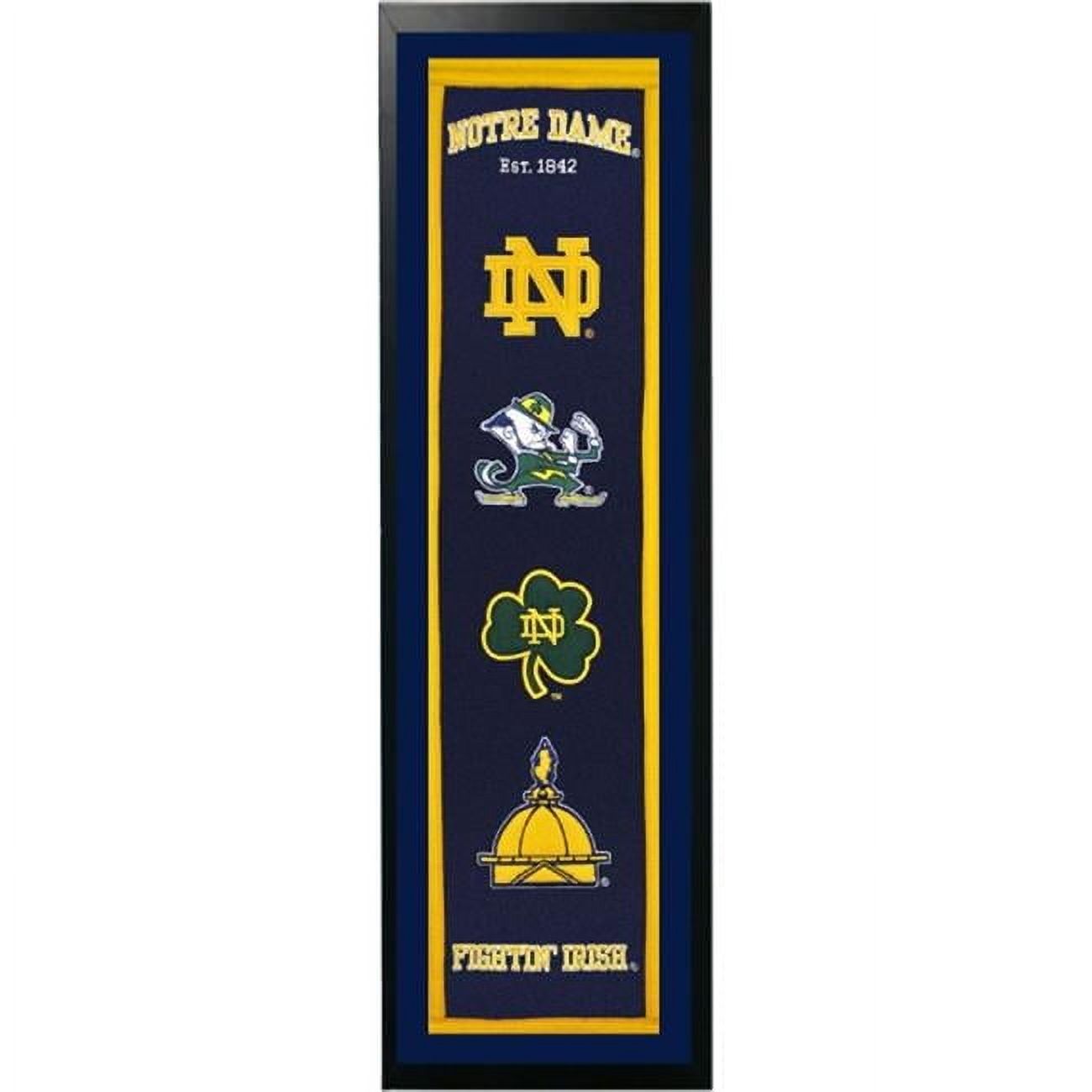 Notre Dame Logo History Felt Banner 14 x 37 - Walmart.com