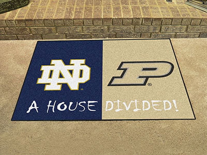 Notre Dame - Purdue House Divided Rug 33.75"x42.5" - Walmart.com