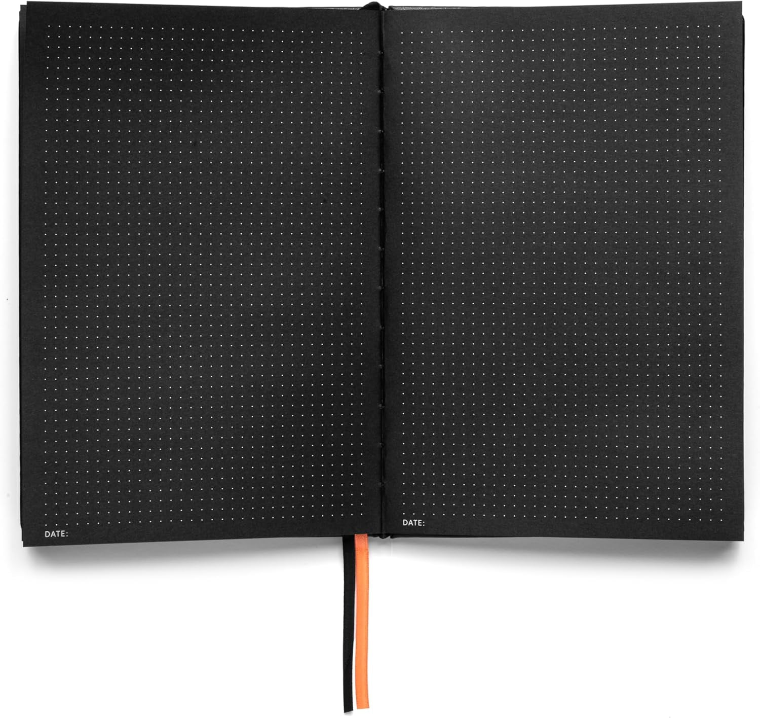 Notsu Pitch Black Paper Notebook A5 Dotted Journal | Minimalist Bullet ...