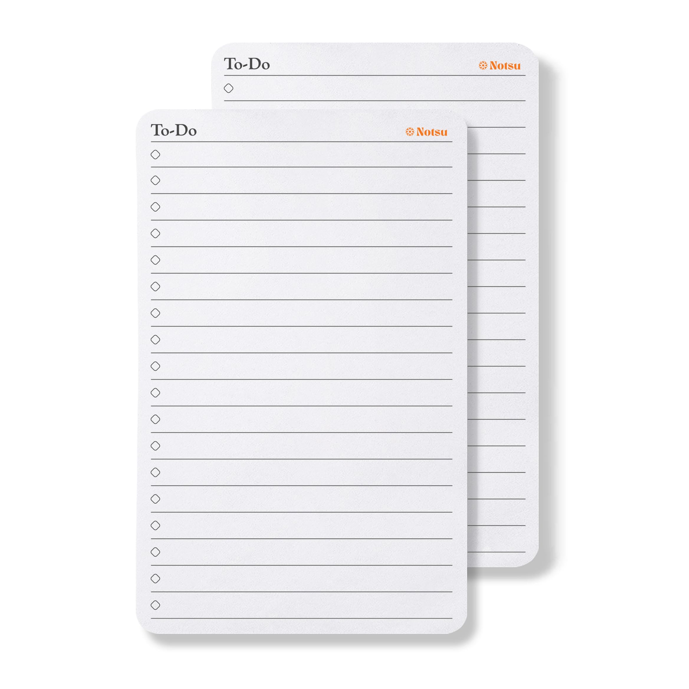 Notsu To Do List Small Desk Notepad 2 Pack | Minimalist To-Do Checklist Task Memo Note Pads with ...