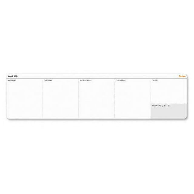 Notsu Weekly Planner Mini Notepad (50 Sheets) | Fits Under Keyboard ...