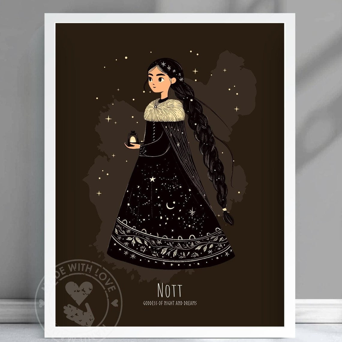 Nott Goddess Poster, Nott Nordic Goddess, Nott Norse Goddess, Norse ...