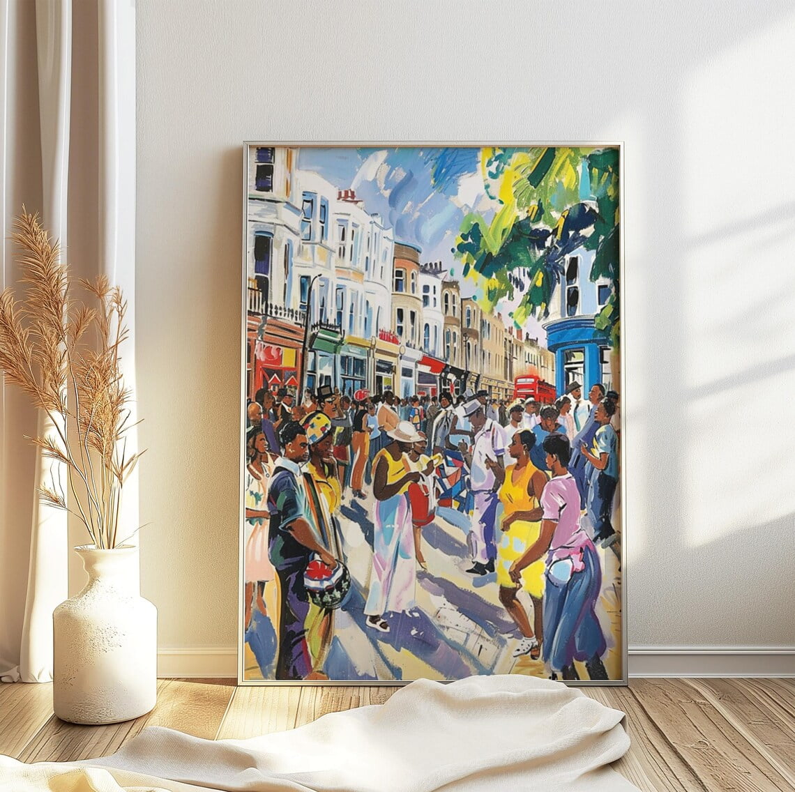 Notting Hill Carnival Art, London Wall Art, Black British Wall Art ...