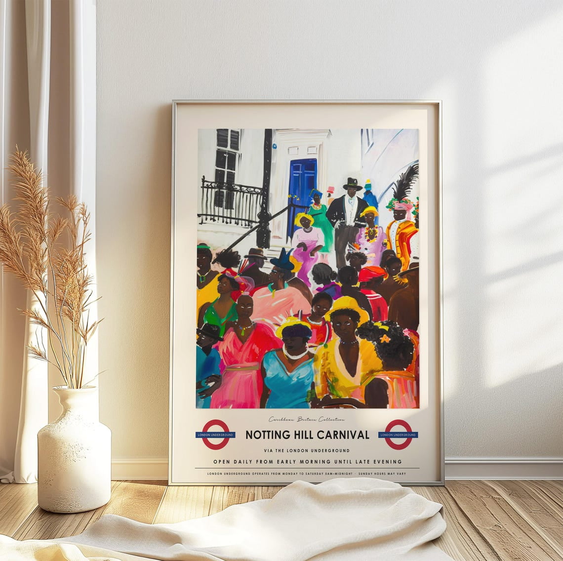 Notting Hill Carnival Art, London Wall Art, Black British Wall Art ...