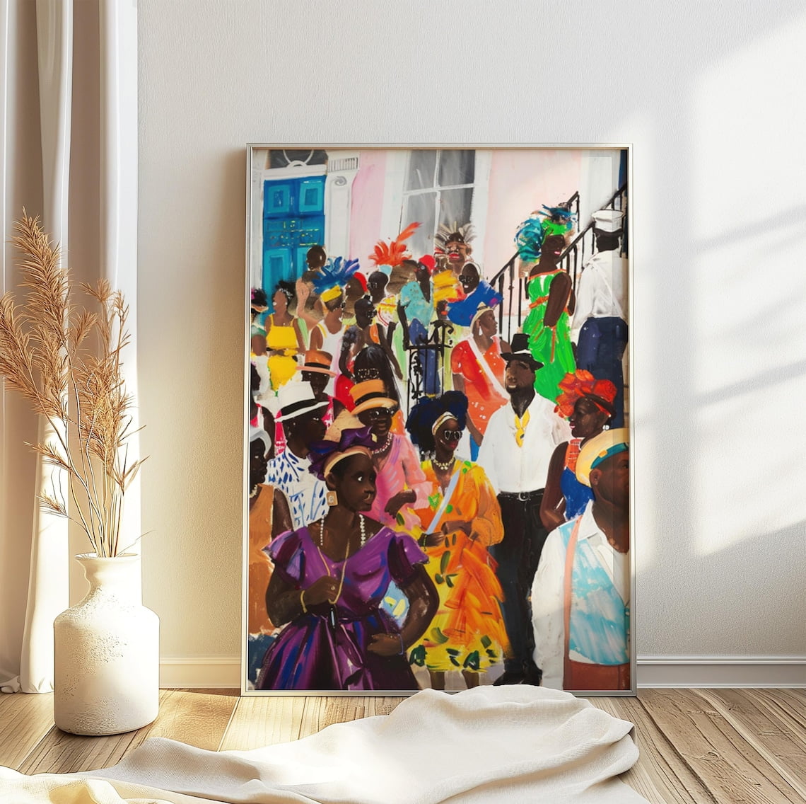 Notting Hill Carnival Art, London Wall Art, Black British Wall Art ...