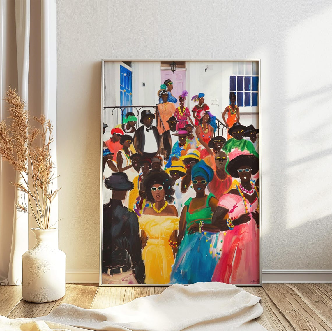 Notting Hill Carnival Art, London Wall Art, Black British Wall Art ...