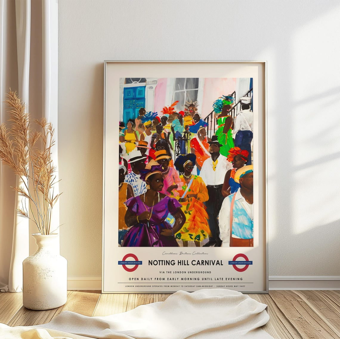 Notting Hill Carnival Art, London Wall Art, Black British Wall Art ...