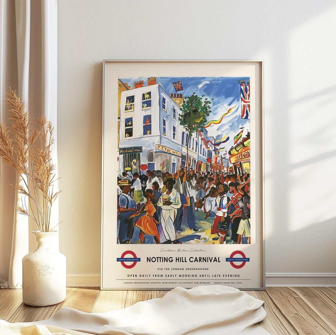 Notting Hill Carnival Art, London Wall Art, Black British Wall Art ...