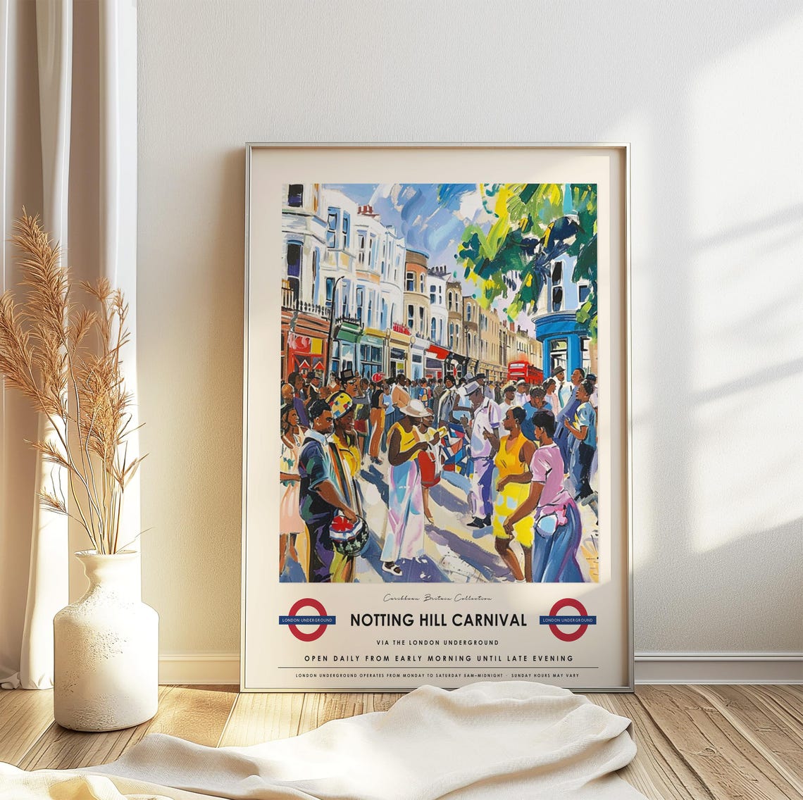Notting Hill Carnival Art, London Wall Art, Black British Wall Art ...