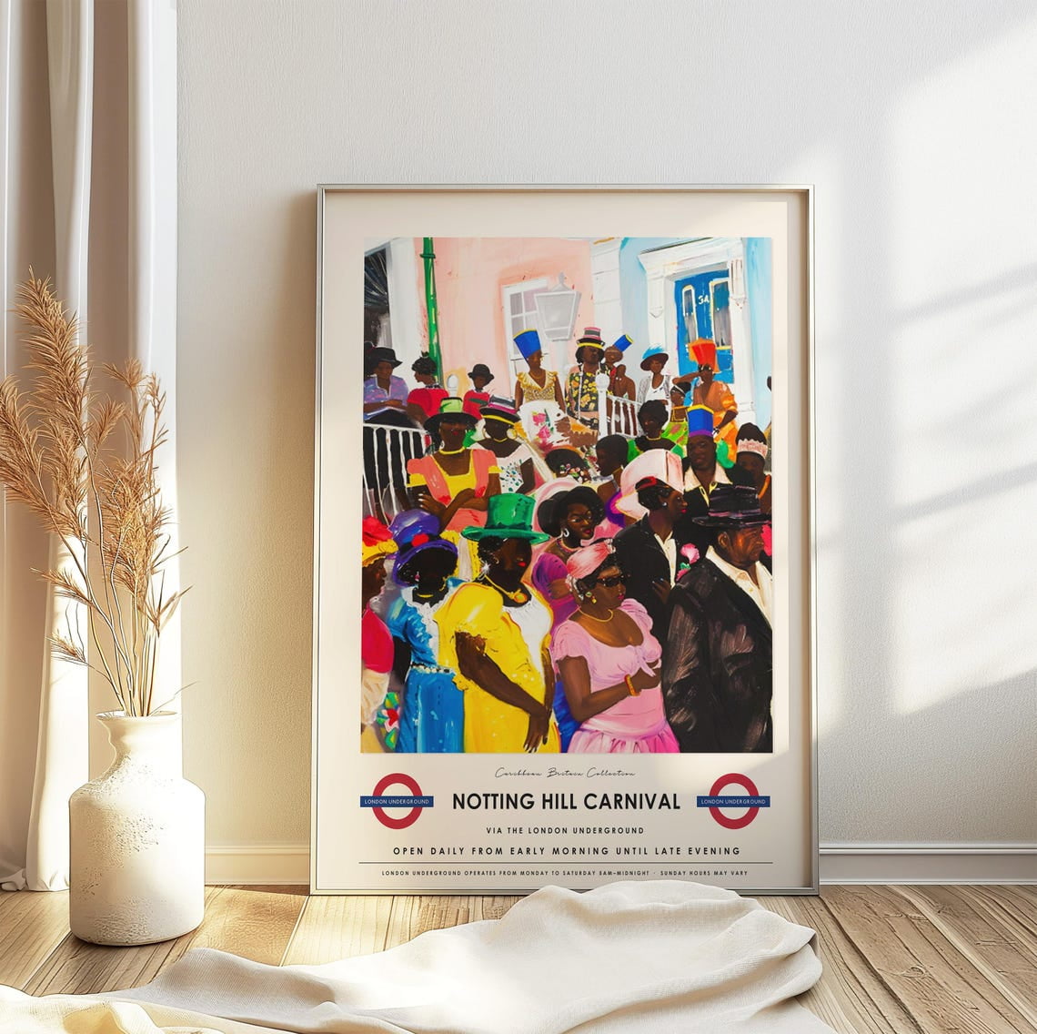 Notting Hill Carnival Art, London Wall Art, Black British Wall Art ...