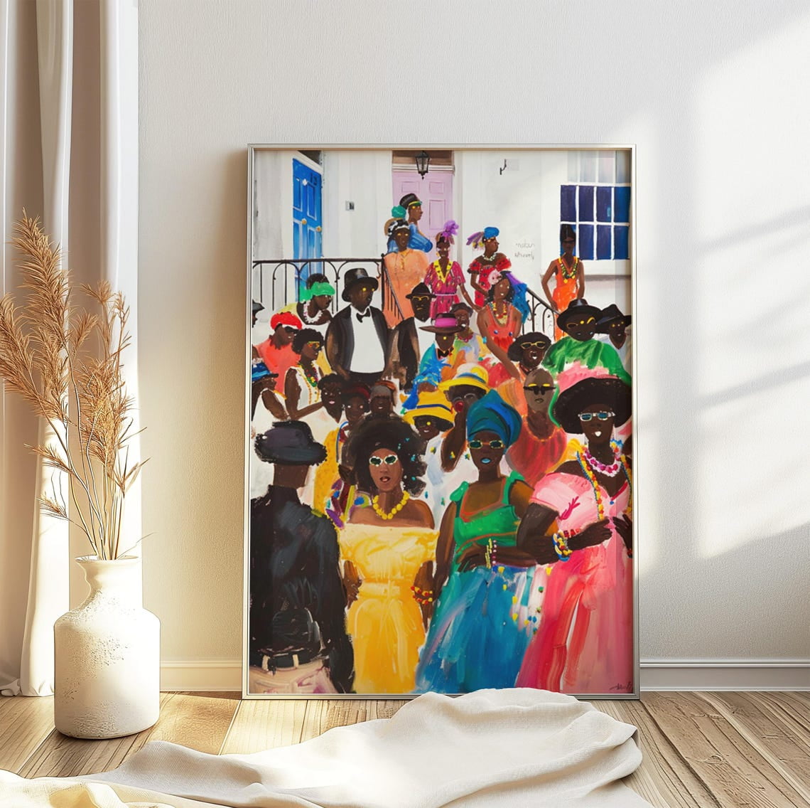 Notting Hill Carnival Art, London Wall Art, Black British Wall Art ...