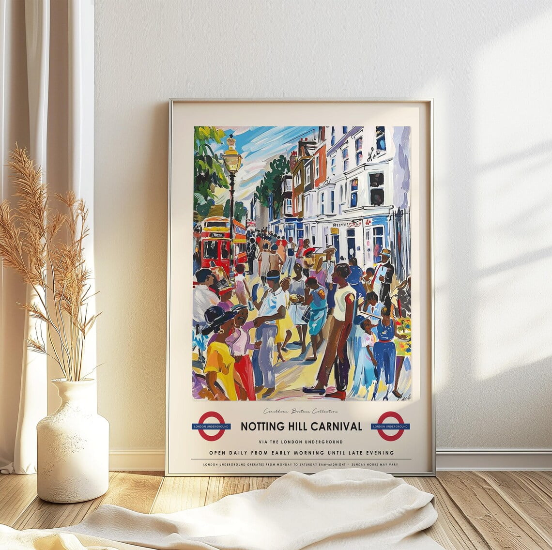 Notting Hill Carnival Art, London Wall Art, Black British Wall Art ...