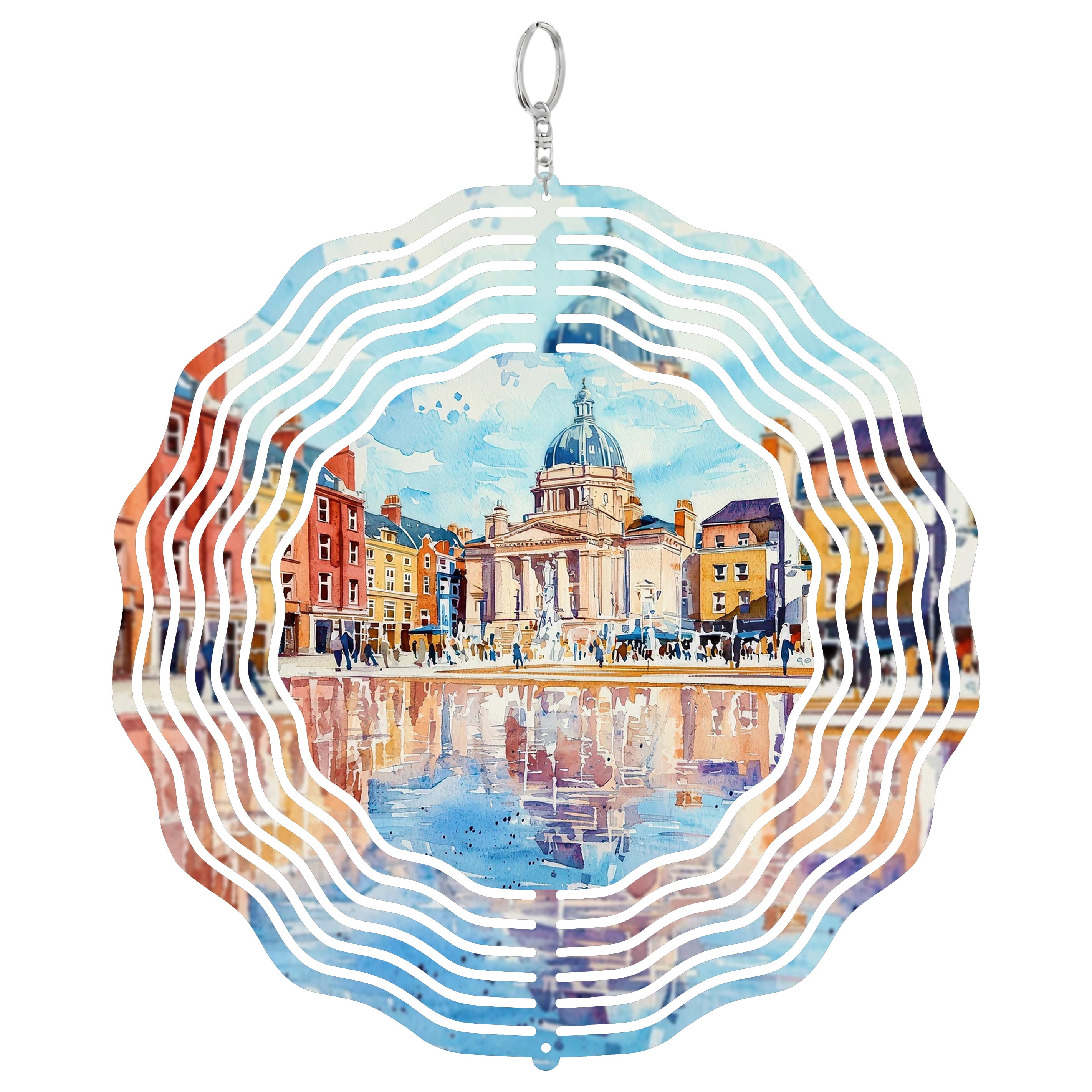 Nottingham England Robin Hood 3D Wind Spinner Stainless Steel Kinetic ...