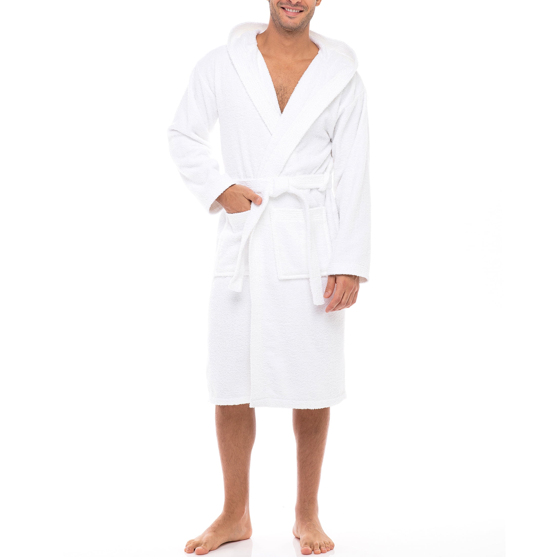 Notus Bathrobe for Men Lightweight Soft Spa Nightgowns 100% Cotton ...