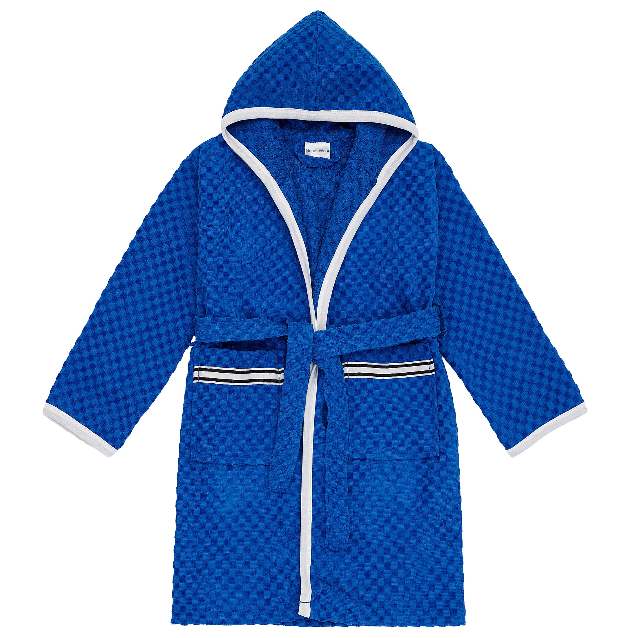 Notus Kids Hooded Bathrobe - Soft 100% Cotton Terry Cloth Robe for Boys ...