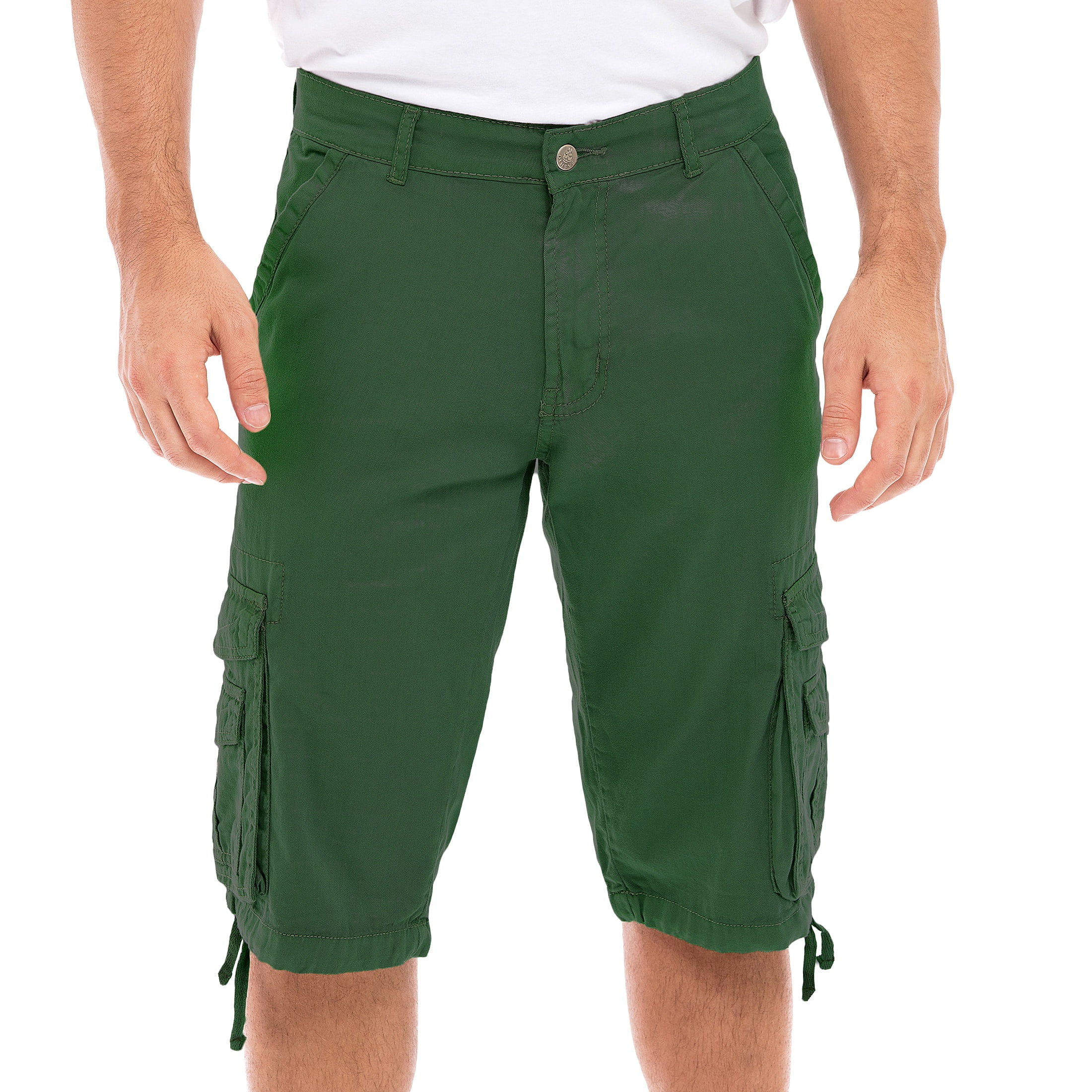 Notus Men's 100% Cotton Twill Cargo Shorts - Six Pockets, Comfortable ...