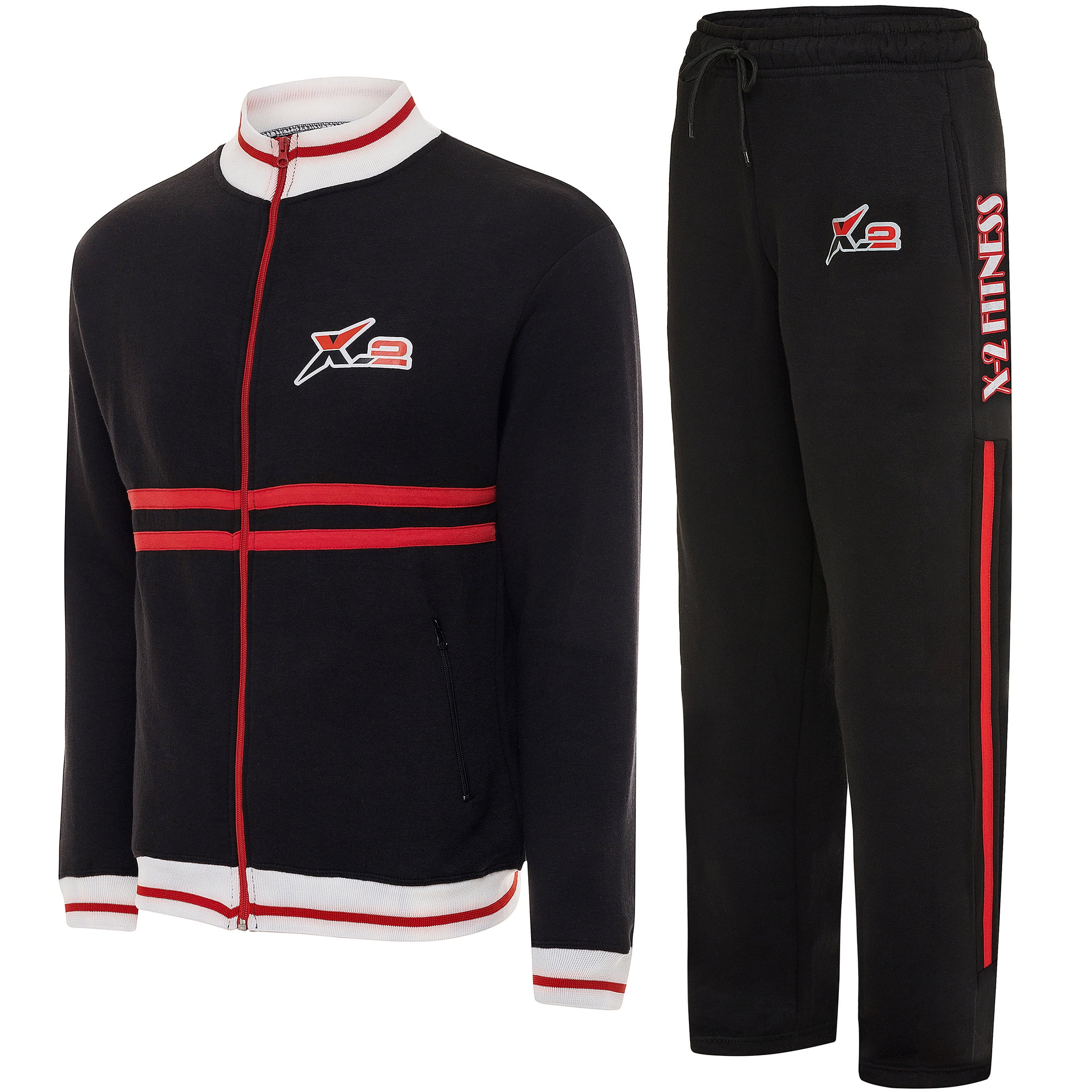 Notus Men’s Collar Tracksuits Sweatsuits Track Suits Set 2 Piece Fleece ...