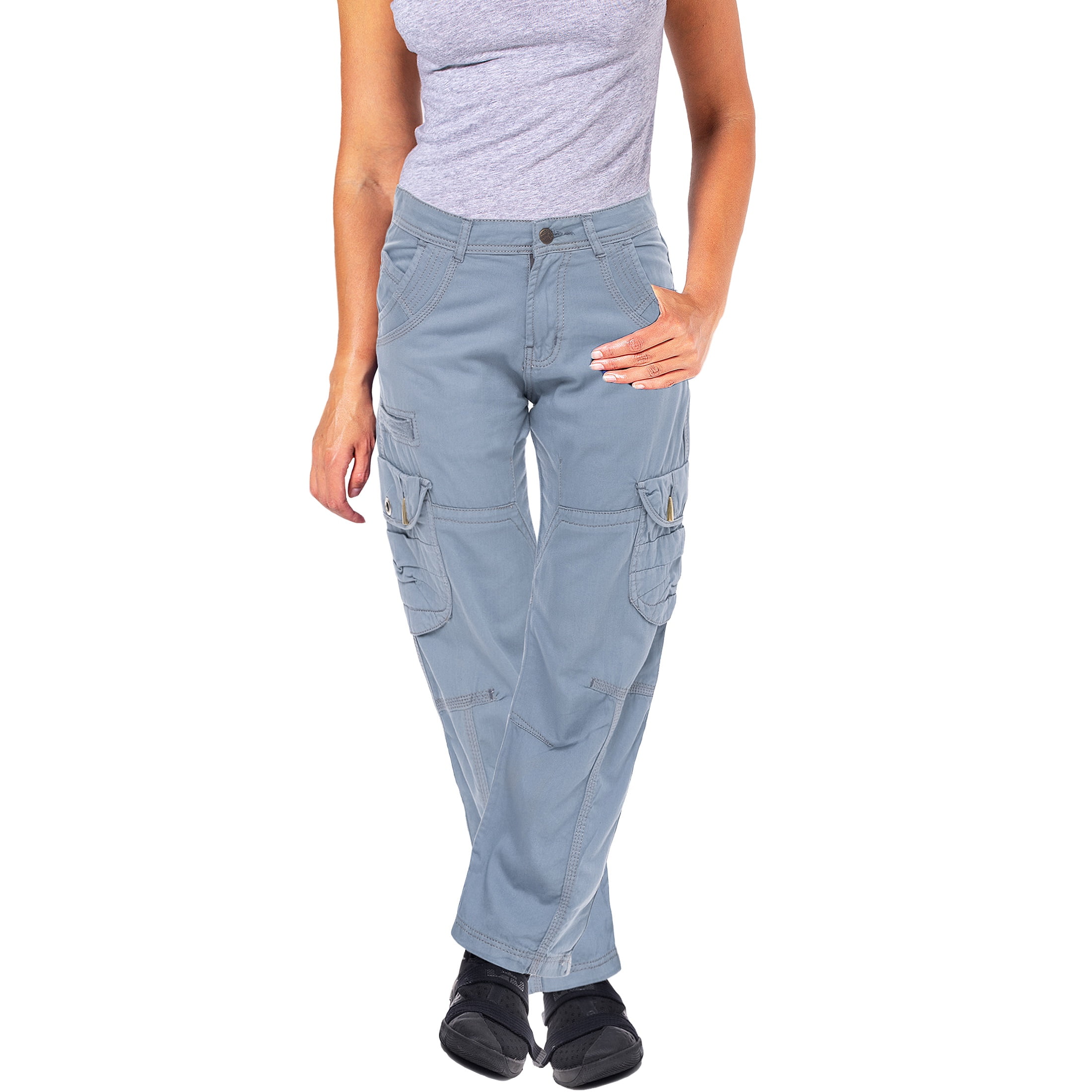 Notus Women's Casual Cargo Pants with Pockets - Military Army Hiking ...