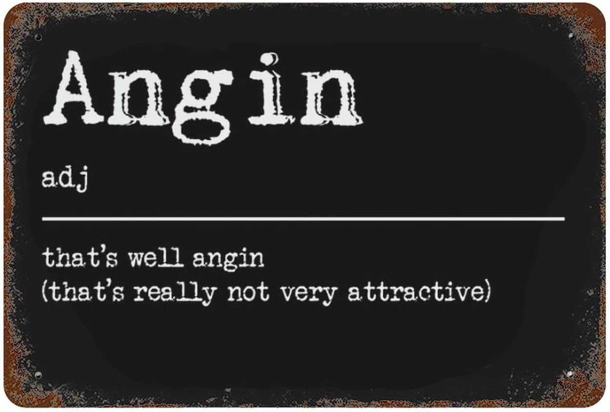 Noun Angin Aluminum Sign Funny Quote Saying Art Tin Sign Vintage Metal ...