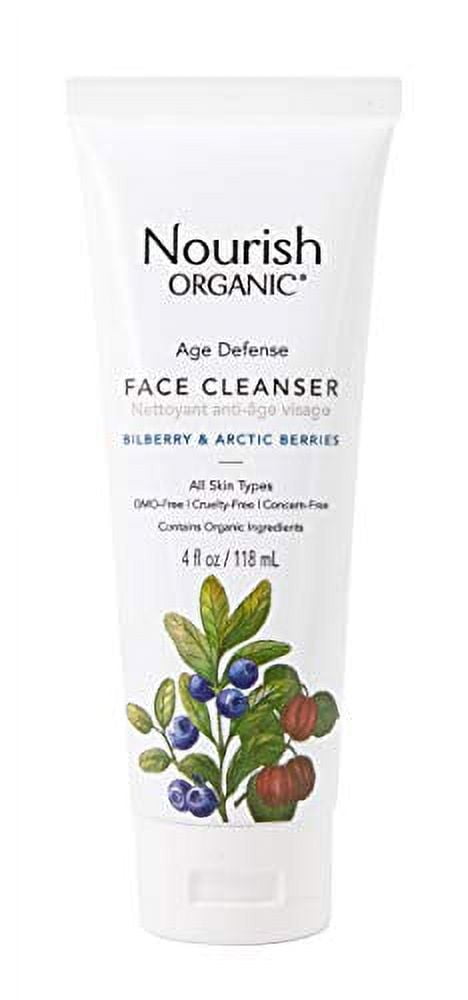 Nourish Organic Age Defense Face Cleanser Bilberry & Arctic Berries, 4 ...