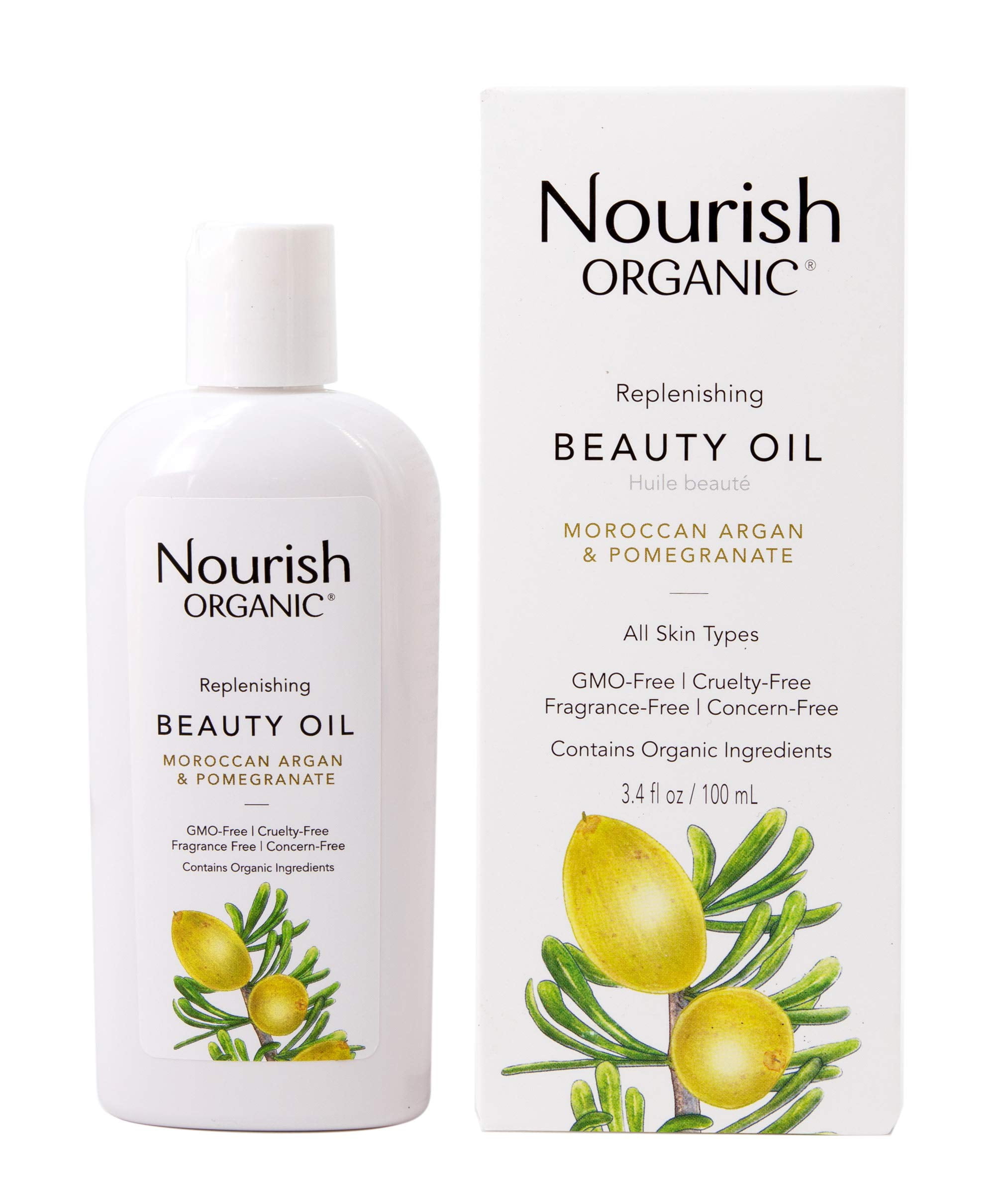 Nourish Organic Replenishing Beauty Oil, For Body, Face and Hair with ...