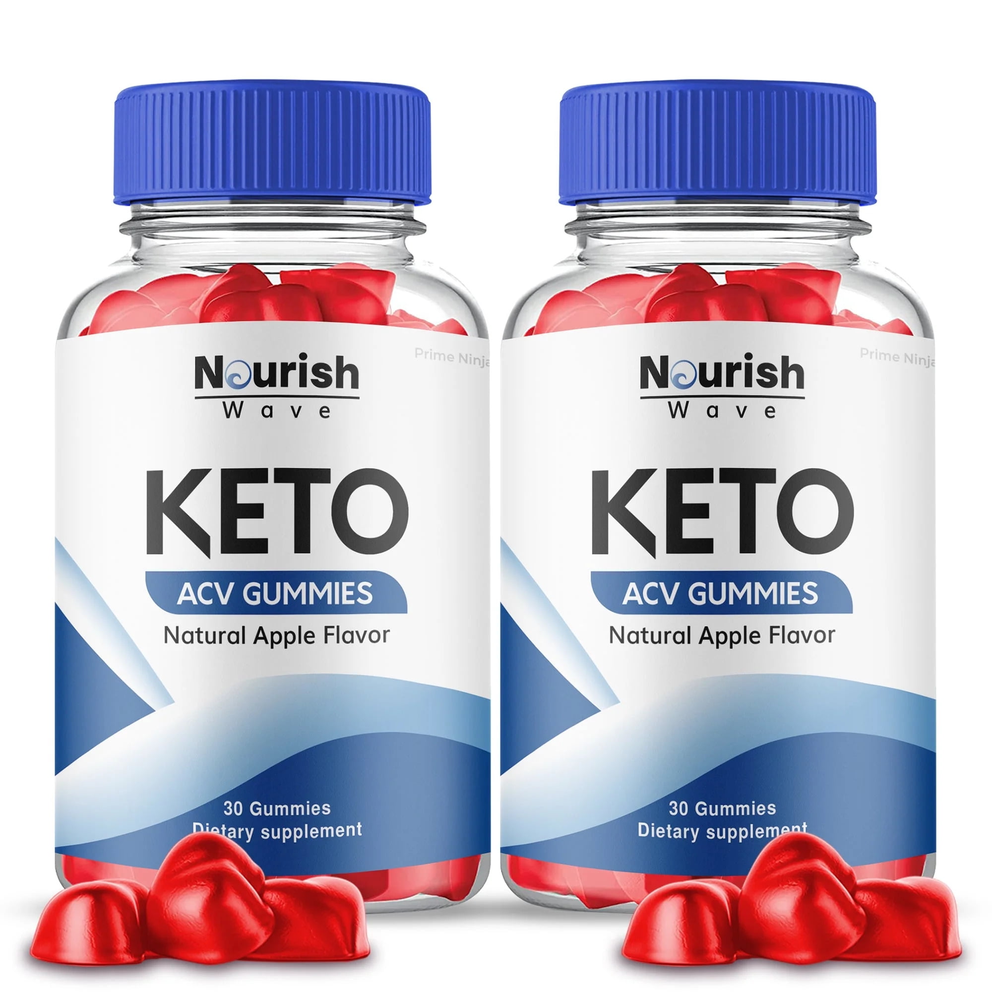 Nourish Wave Keto ACV Diet Gummies with Apple Cider Vinegar, 2 Pack ...