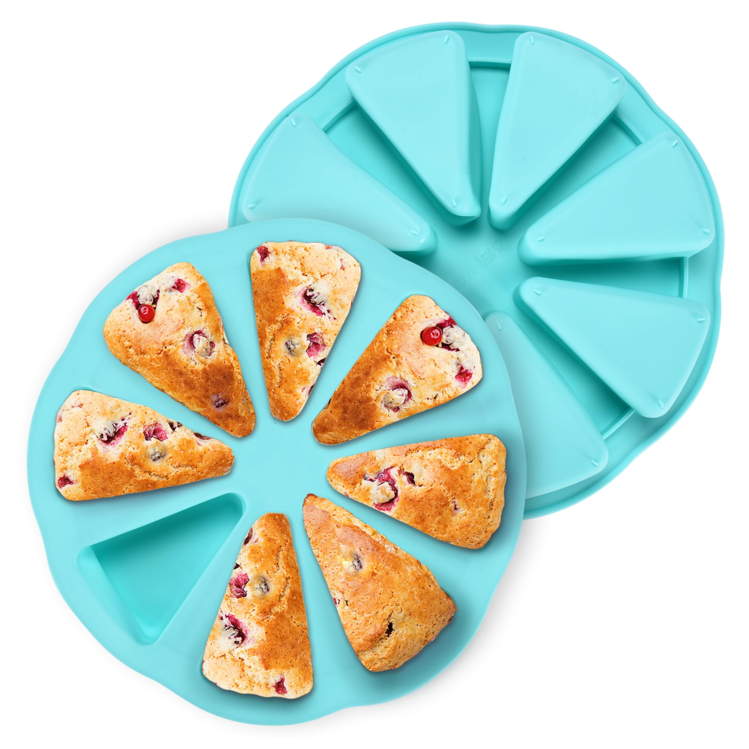 Nourished Essentials Triangle Silicone Scone Pan, Set of 2 - Nonstick ...