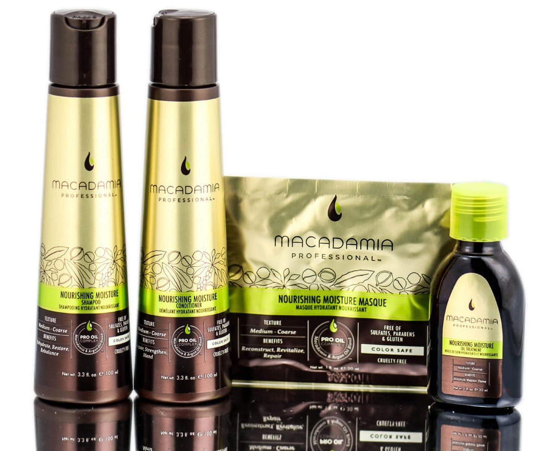 Nourishing Moisture Travel Kit by Macadamia for Unisex - 4 Pc Kit ...