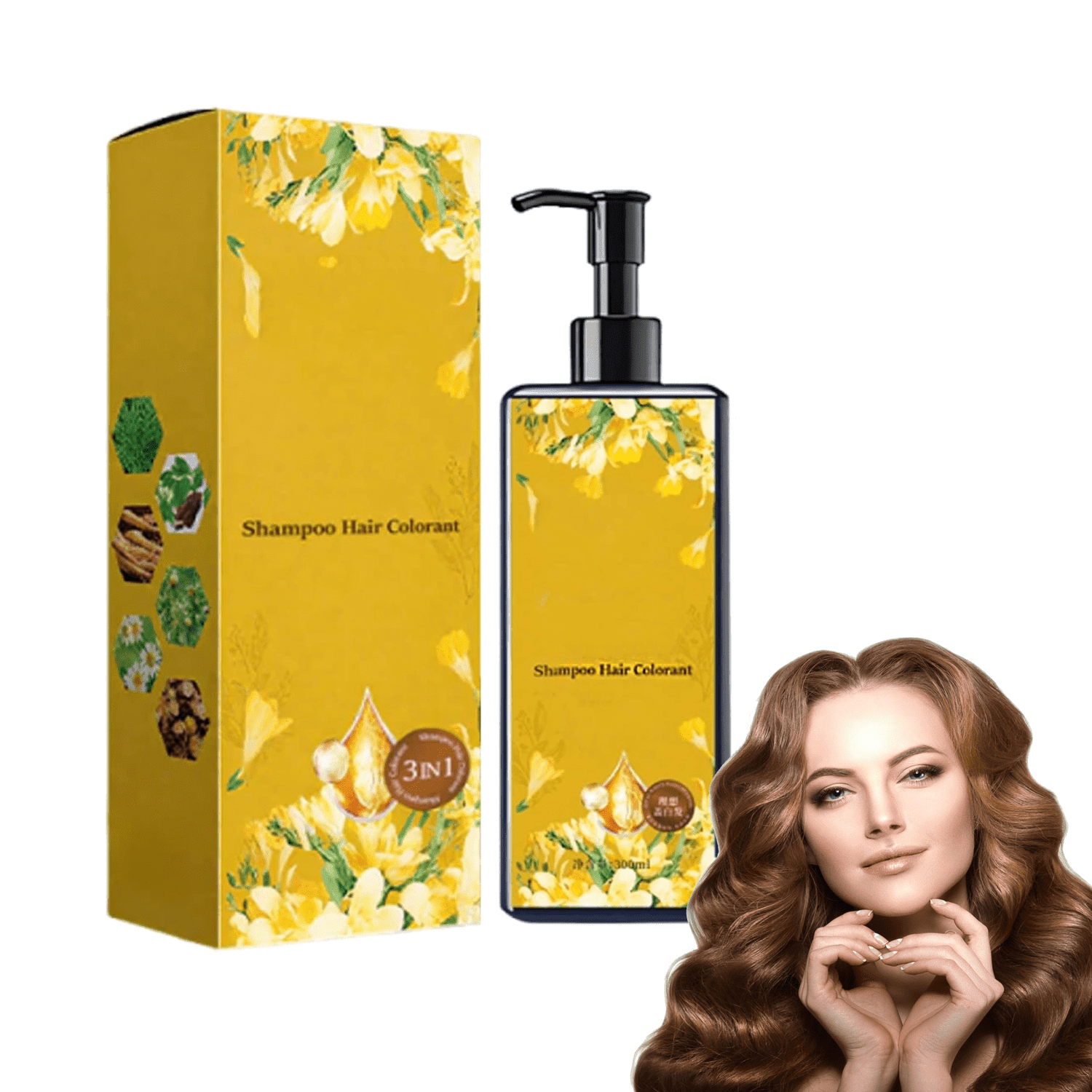 Nourishing Plant-Based Hair Color, 2026 New 3 in1 Shampoo Hair Colorant ...