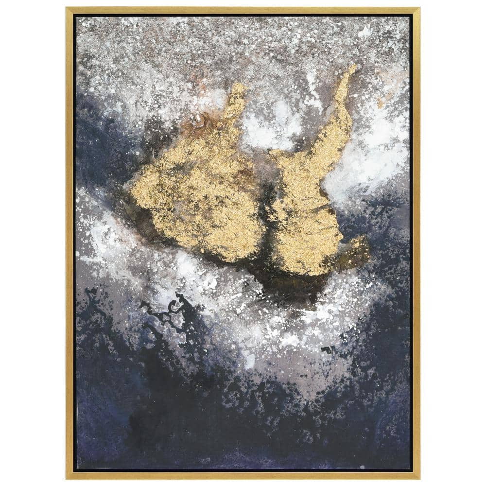 "Nourishment" by Martin Edwards Framed Textured Metallic Abstract Hand ...