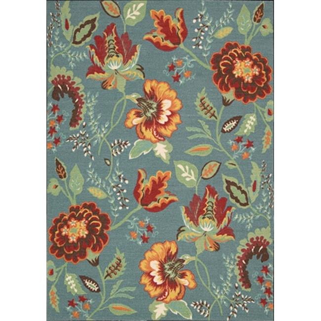 Nourison 13801 Vista Area Rug Collection Blue 2 ft 6 inch x 4 ft ...