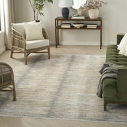 Mainstays Neutral Abstract Washable Indoor Area Rug, Abstract Neutral ...