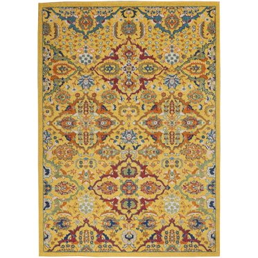 "Nourison Concerto Ivory/Grey Persian Area Rug, 7'10"" x 9'10 ...