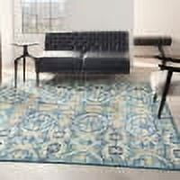 Nourison Allur Persian Blue Multicolor 9' x 12' Area Rug, (9x12 ...