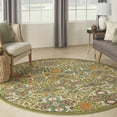 Nourison Allur Persian Sage/Ivory 7'10" x round Area Rug (8 Round ...